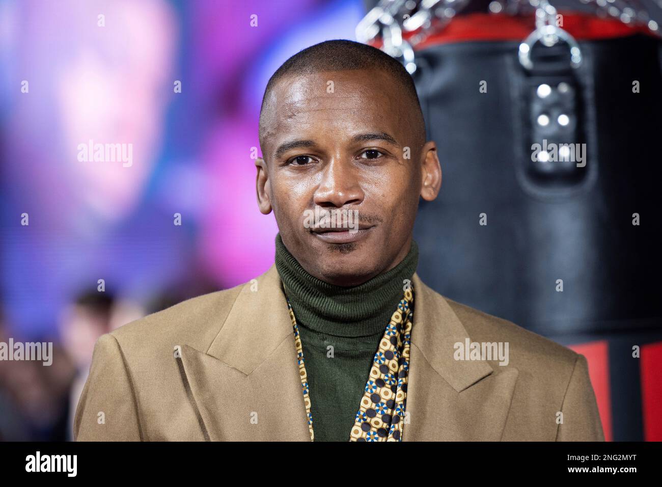 Eric Underwood poses for photographers upon arrival for the premiere of ...