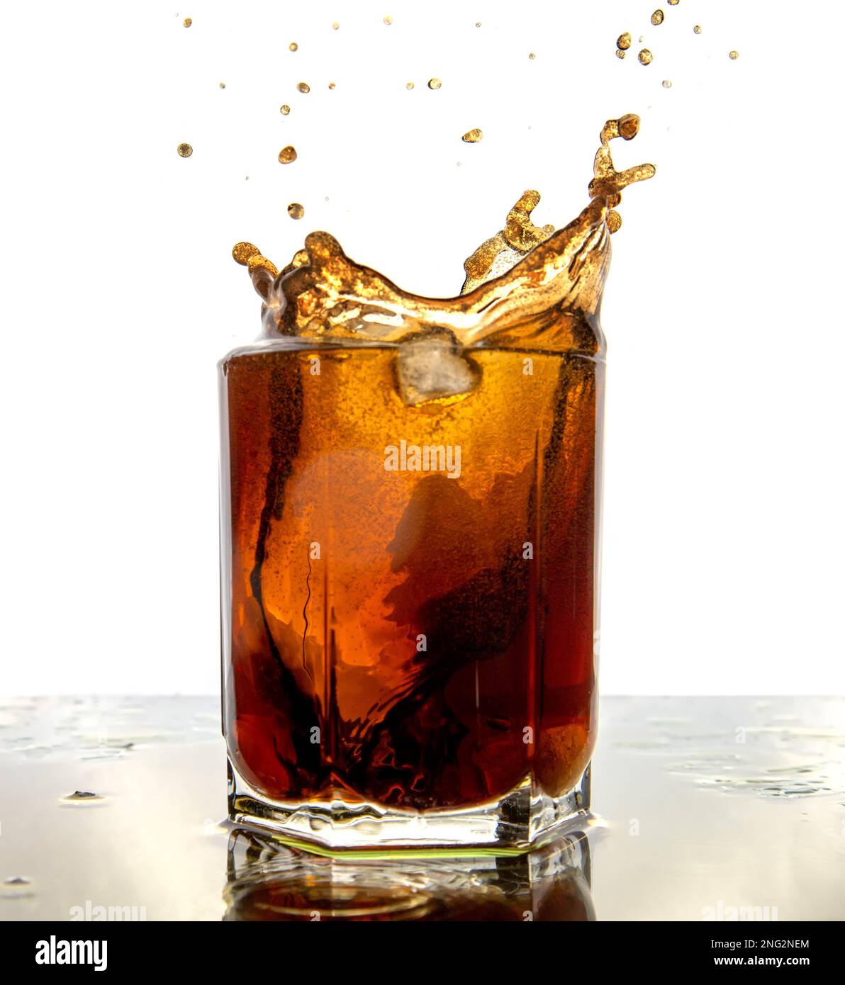 Cola cocktail on white hi-res stock photography and images - Alamy