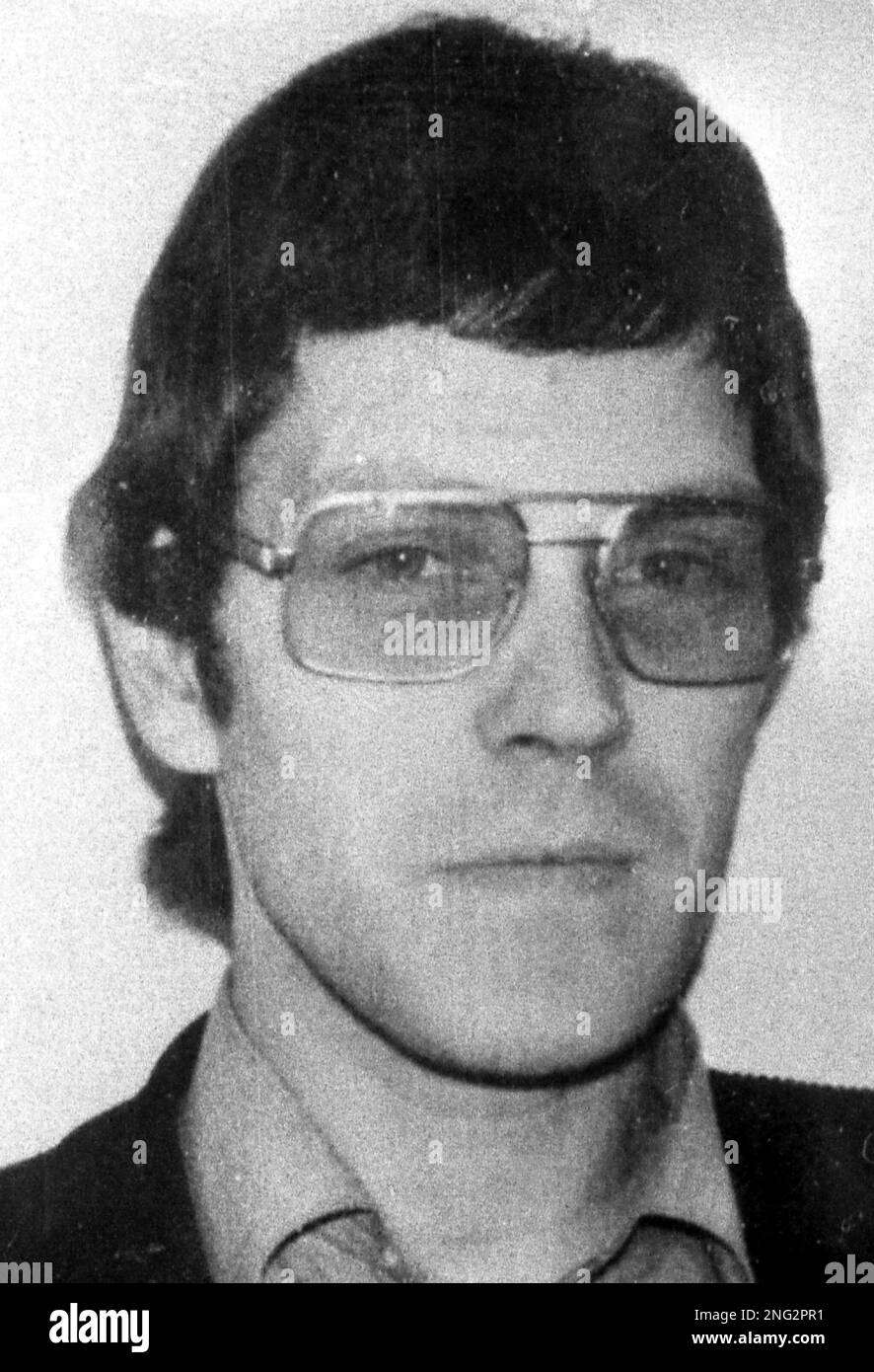 Undated portrait handed out by the West German police of RAF member ...