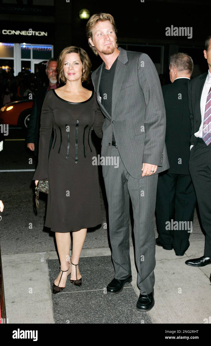 Actress Marcia Gay Harden and her husband Thaddaeus Scheel attends the ...