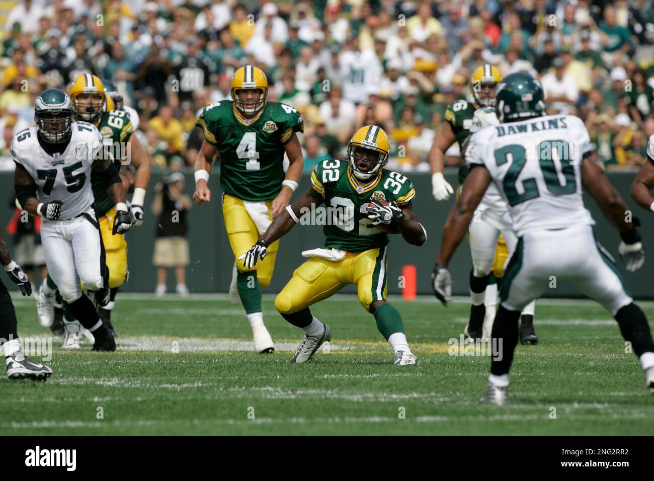 Green Bay Packers running back Brandon Jackson (32) runs during the ...