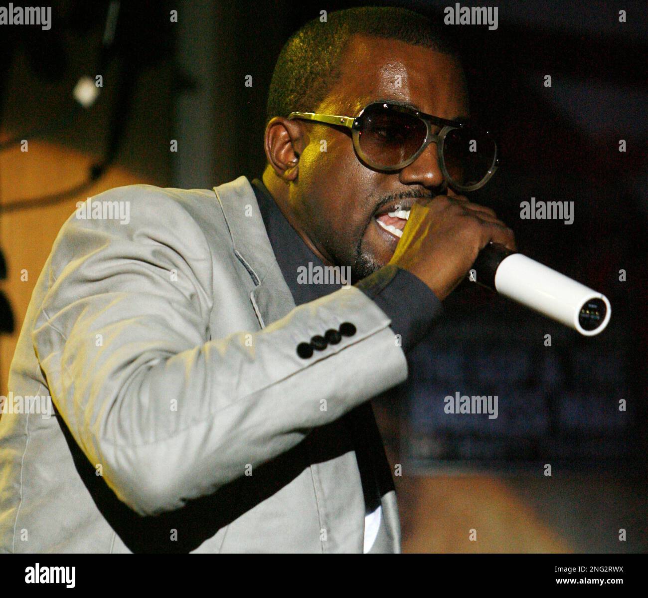 Kanye West performs during Rolling Stone magazine's 40th anniversary ...