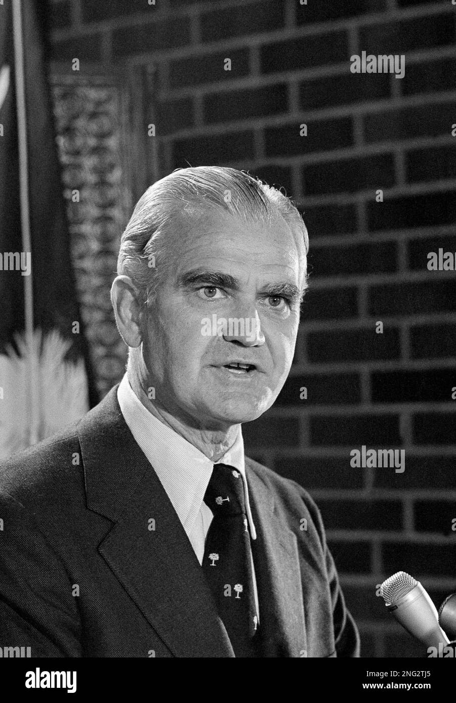 Retired U.S. Army Gen. William C. Westmoreland at a news conference in ...