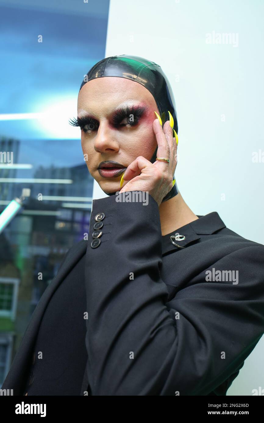 London, UK. Friday 17th February 2023. Crystal from Drag Race UK at the ...