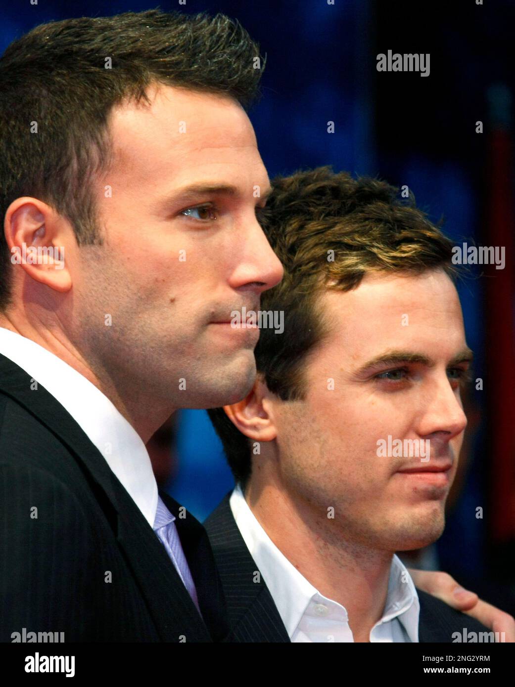 U.S. actor Ben Affleck, left, and U.S. actor Casey Affleck arrive for ...