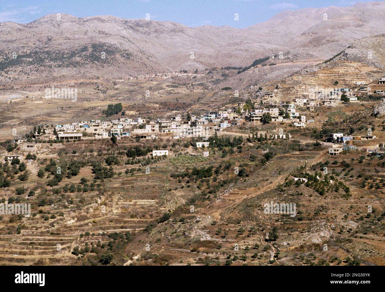 Seen here is a view of Golan heights in Israel, Jan. 1982. The Golan ...