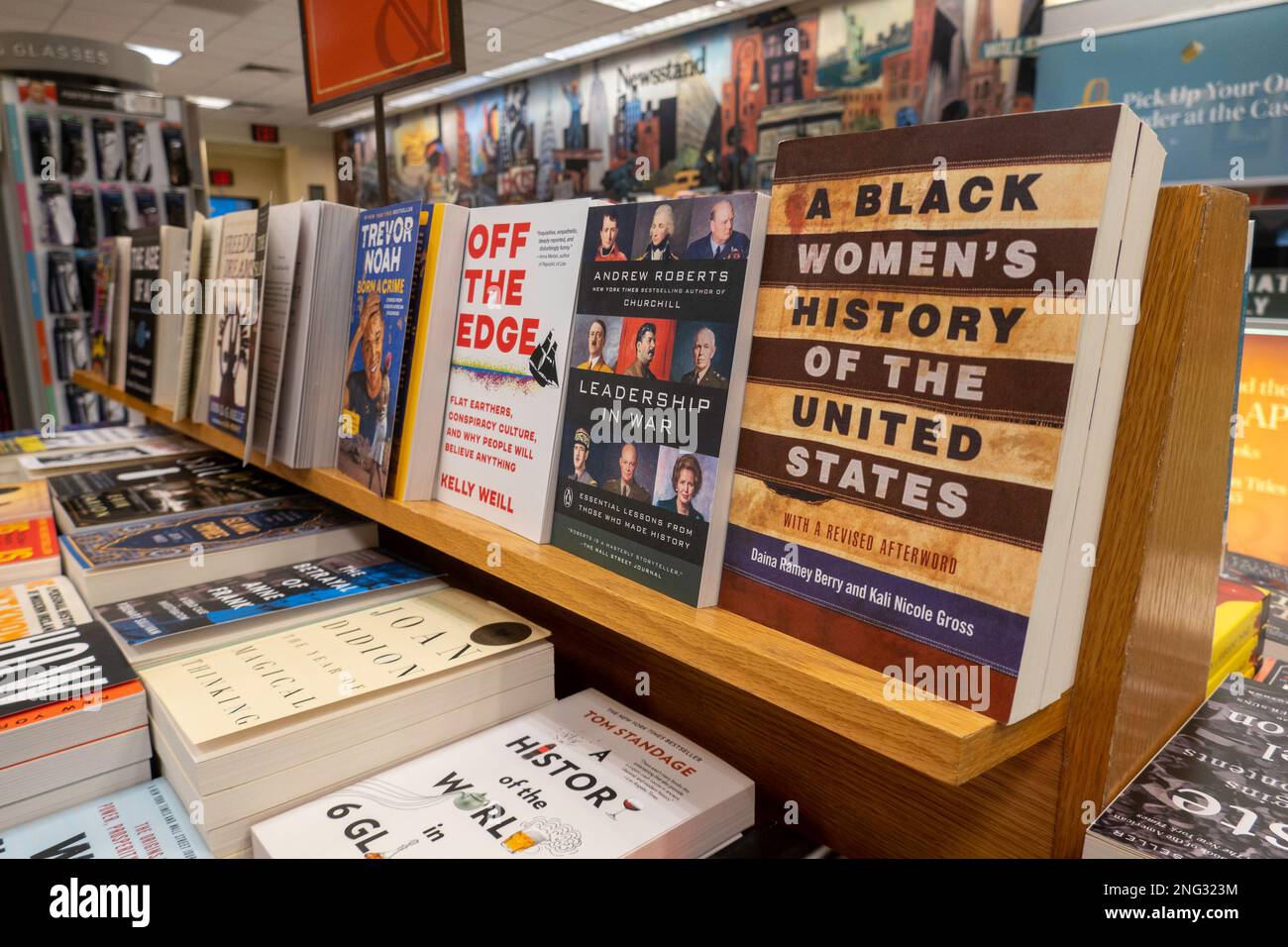 Barnes & Noble booksellers on Fifth Avenue has a large selection of ...