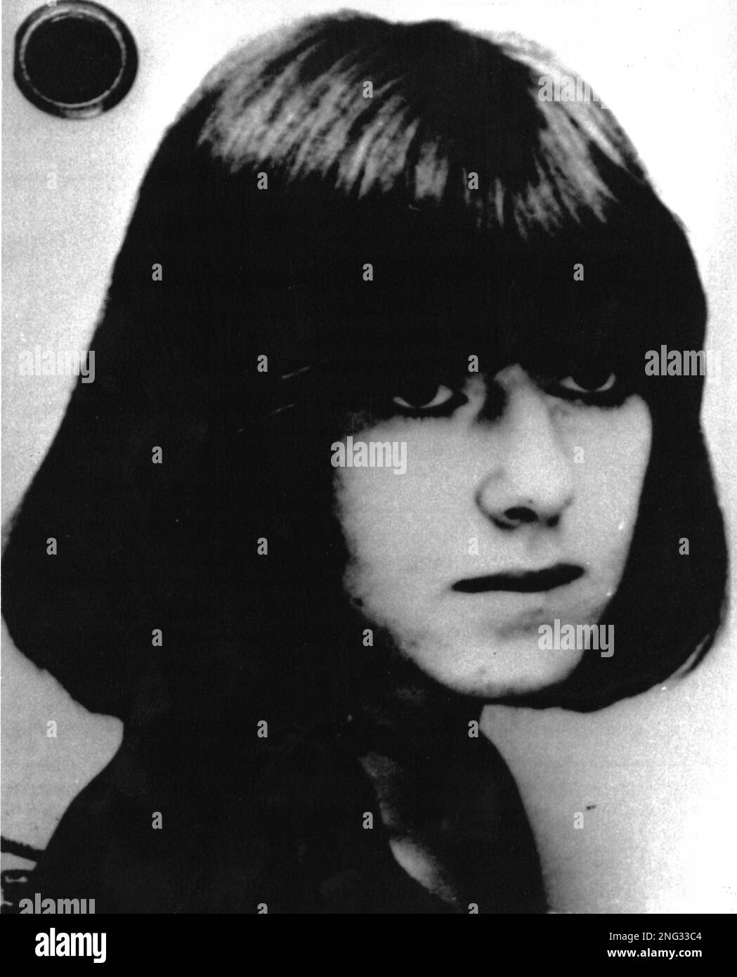 Undated portrait of West German terrorist Ingrid Barabass. Barabass, a ...