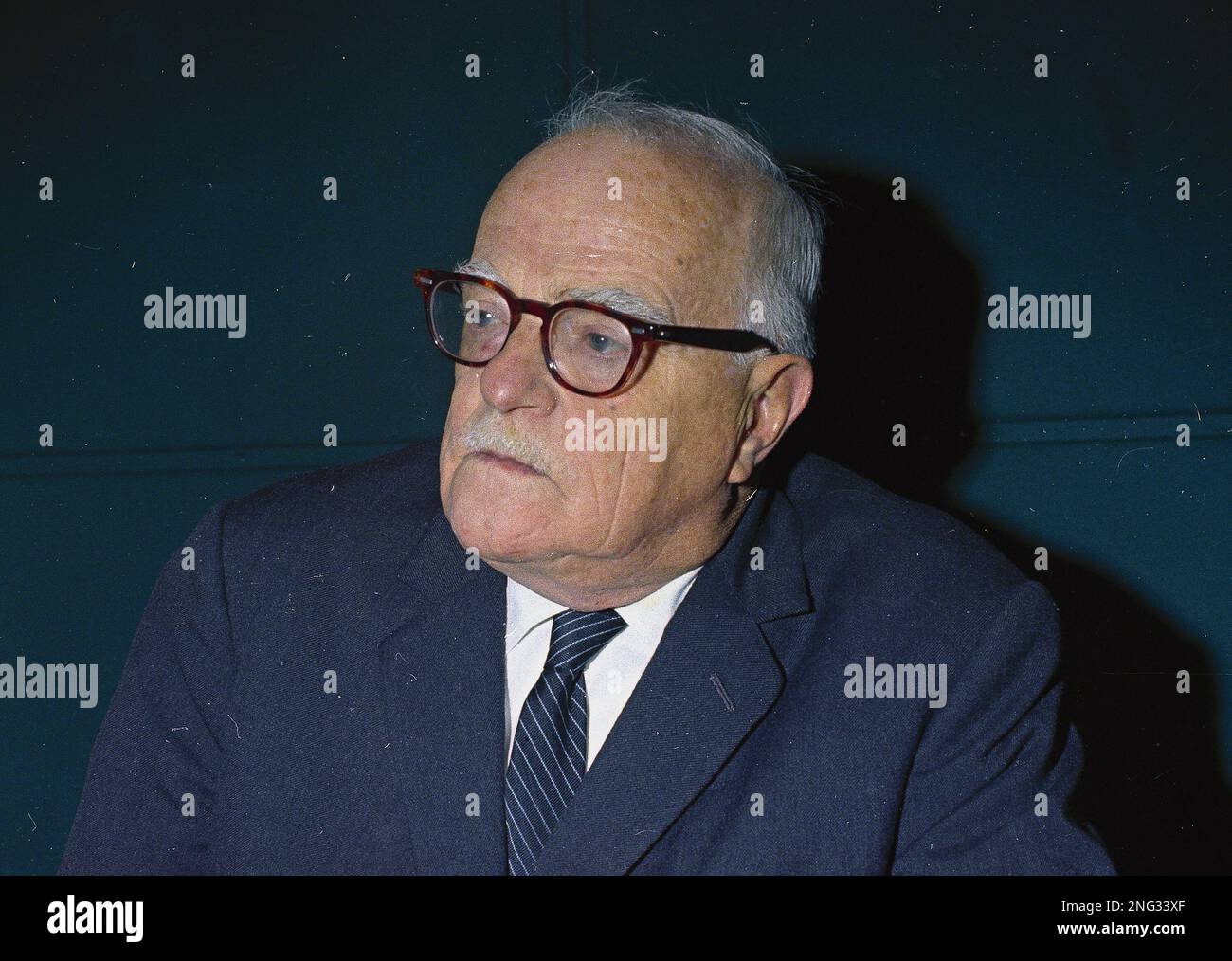 American writer and playwright Thornton Wilder is shown in March 1968 ...