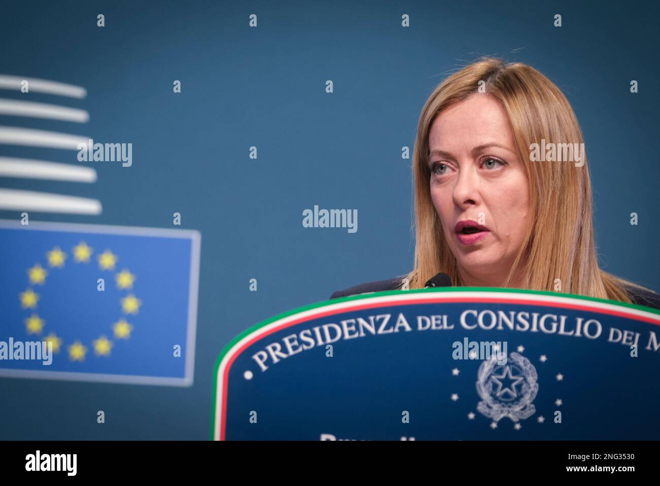 Meloni giorgia premiere hi-res stock photography and images - Alamy