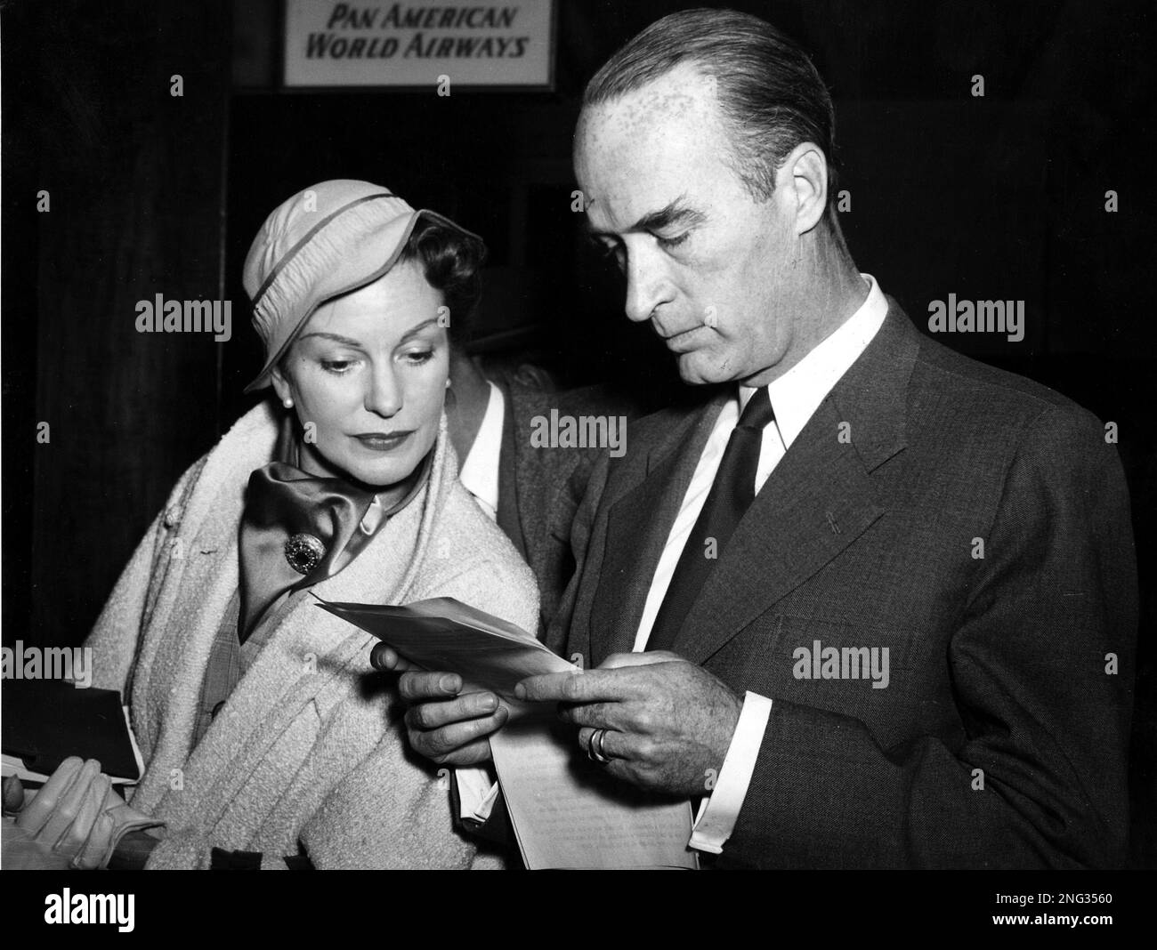 Alfried Krupp von Bohlen und Halbach, right, and his wife, contess Vera ...
