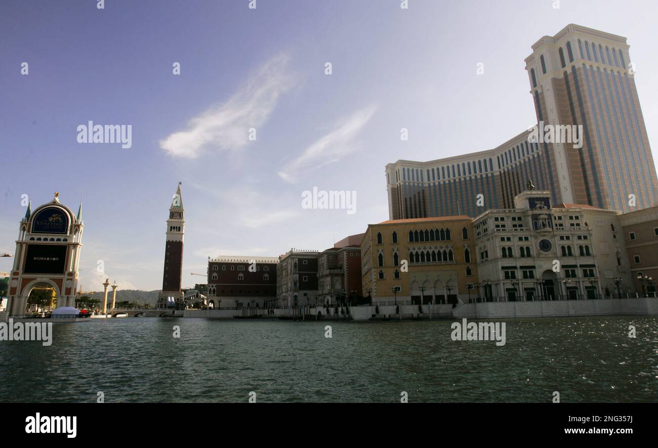 The Venetian Macao Resort Hotel is shown in Macau Tuesday, Aug. 28 ...