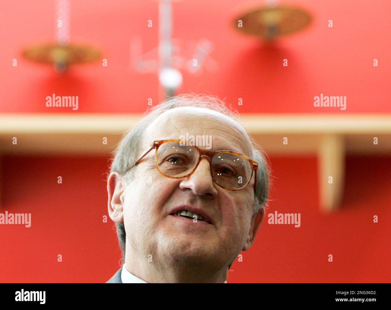 Prosecutor Henry-Michel Perret delivers his speech at the Albertville ...