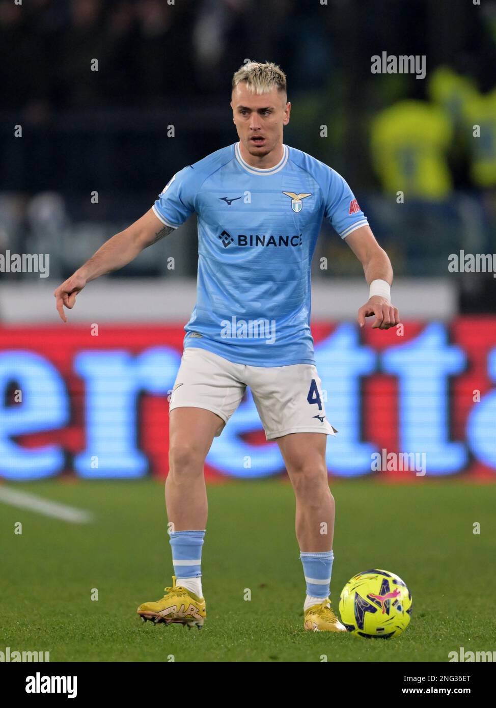 Waalwijk, Netherlands. 17th Feb, 2023. ROME - Gil Patric of SS Lazio ...