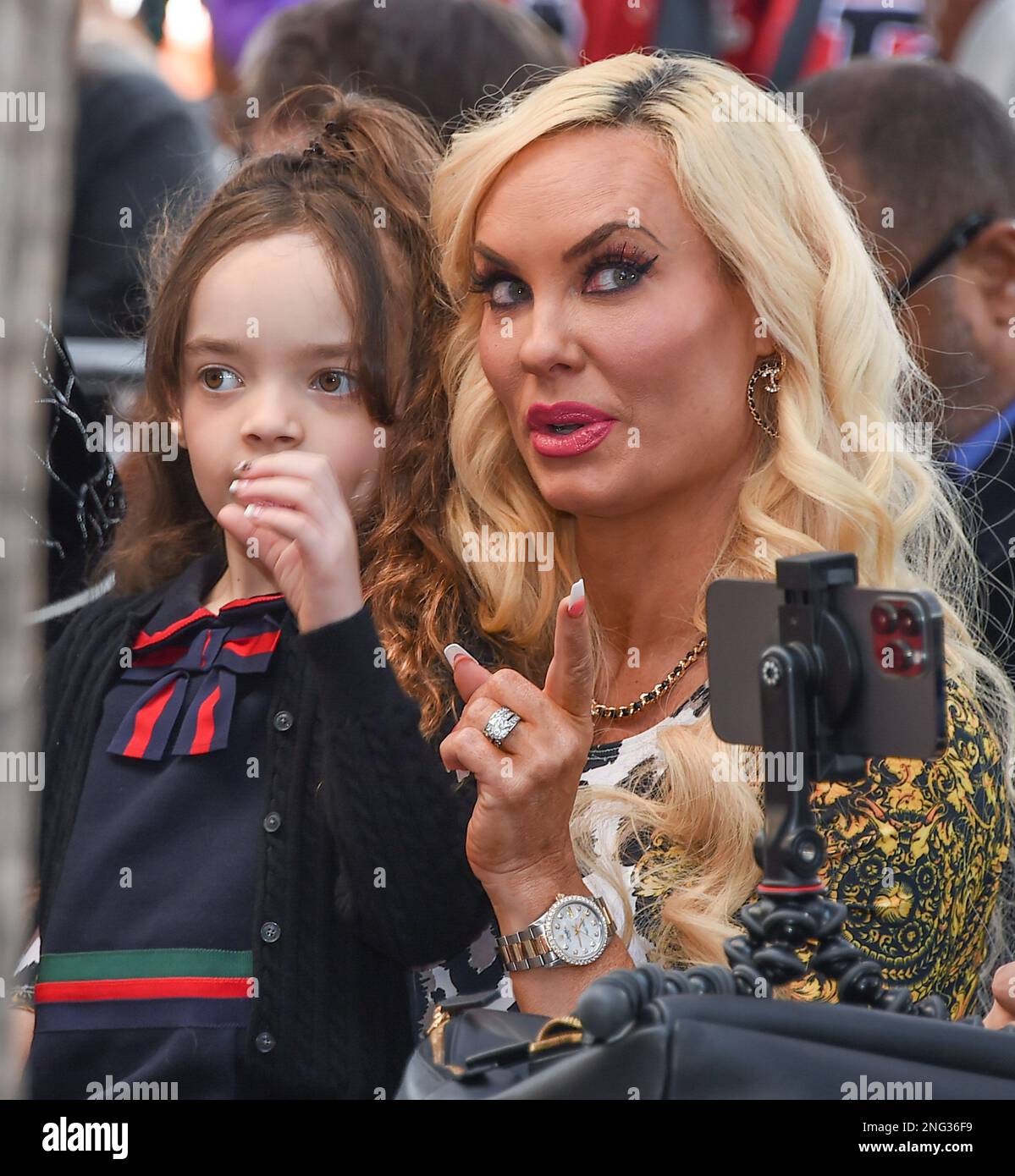 Hollywood, USA. 17th Feb, 2023. Coco Austin and Chanel Nicole Marrow at Ice-T’s Hollywood Walk ...