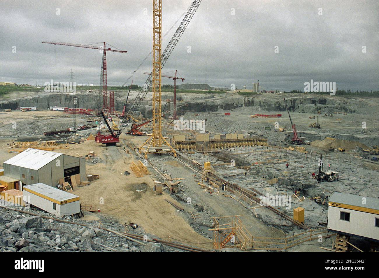 The LG3 spillway and dam is part of Quebec's 62 - billion- dollar James ...