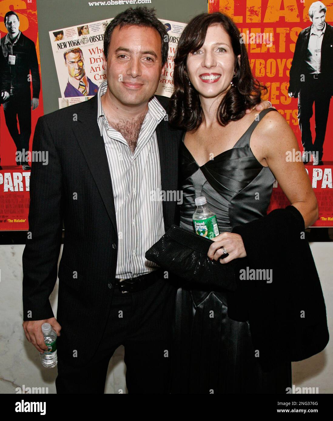 Director Richard Shepard and his wife arrive at the premiere of "The ...