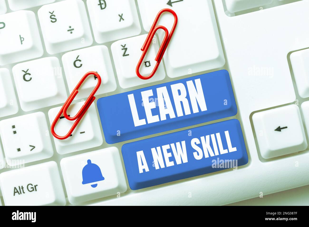 Conceptual caption Learn A New Skill. Business showcase acquisition knowledge through study ...