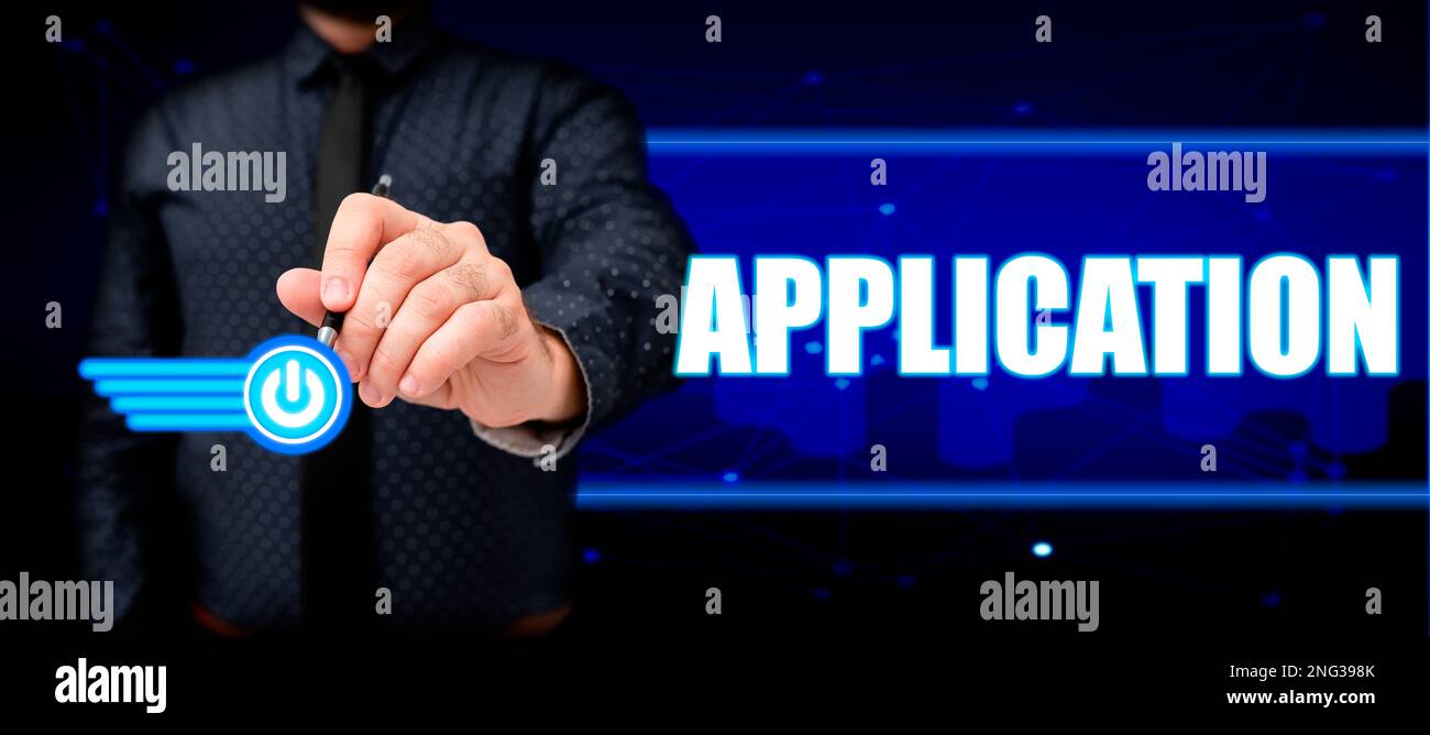 Sign Displaying Application Concept Meaning An Order For Something
