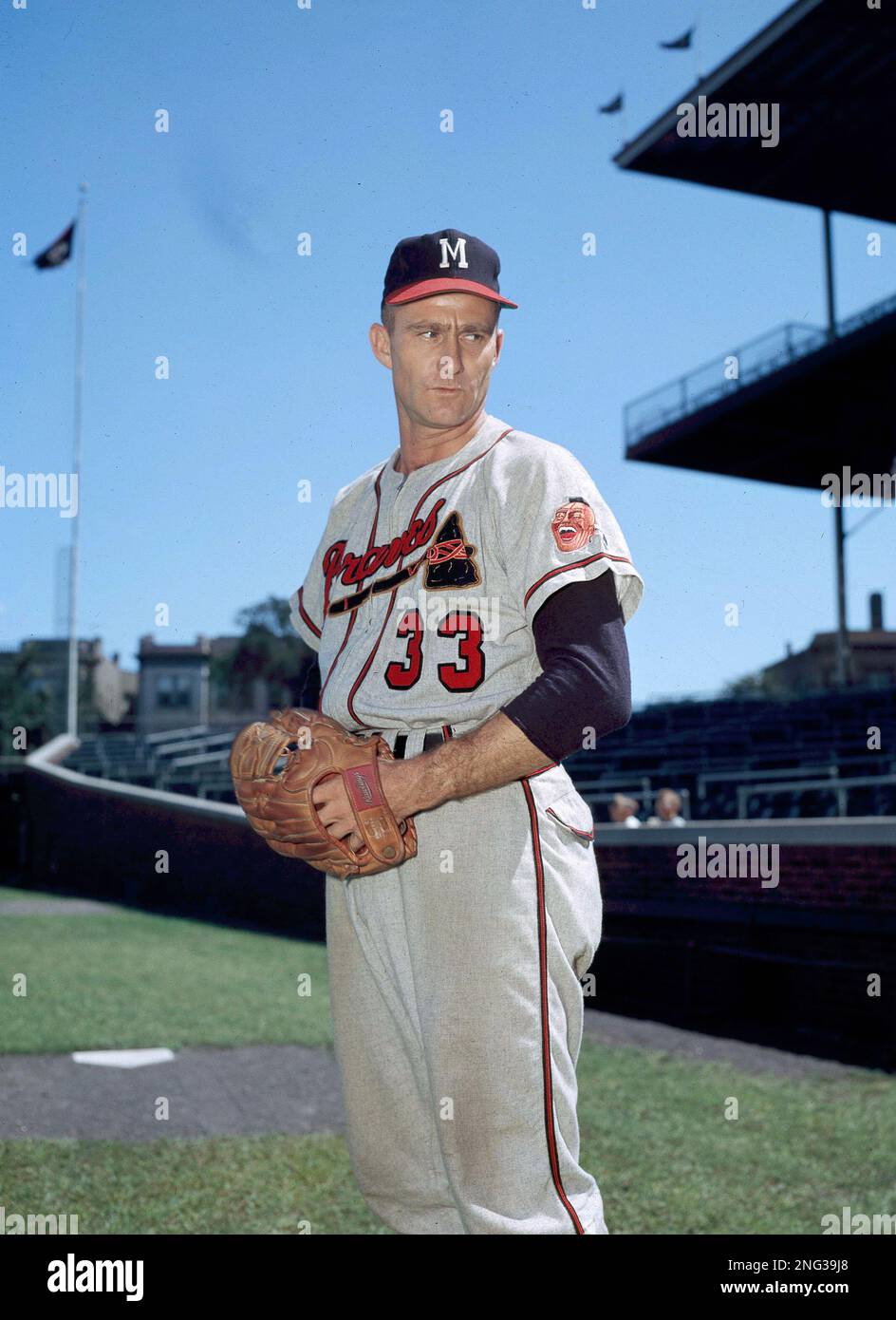 Lew Burdette, pitcher for the Milwaukee Braves baseball team, Sept. 5 ...