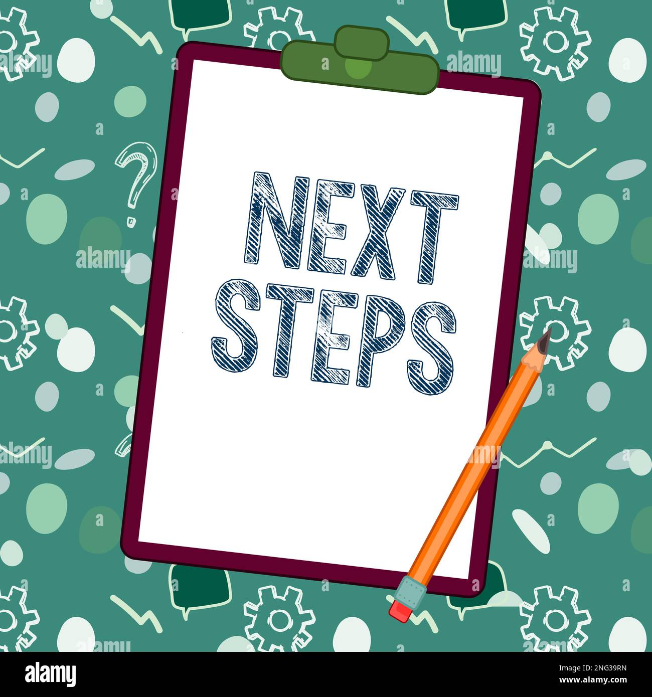 Text sign showing Next Steps. Word Written on numper of process going ...