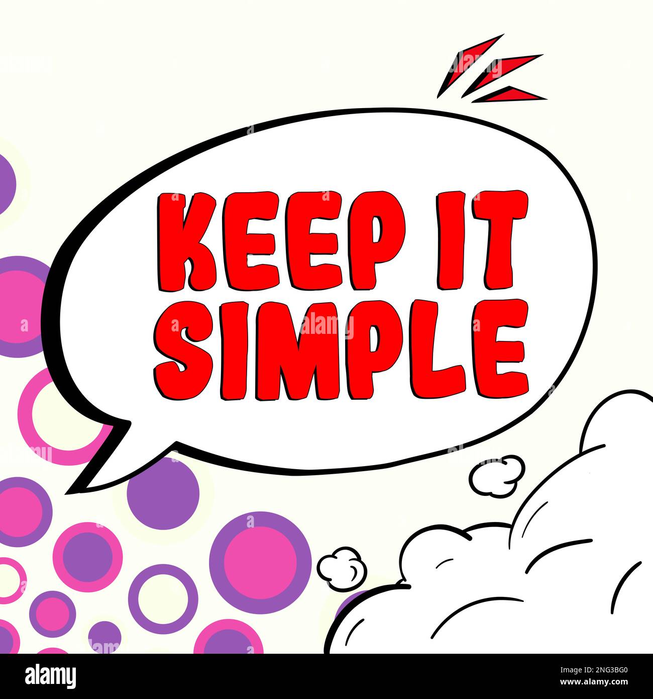 Conceptual display Keep It Simple. Business idea Easy to toss around ...