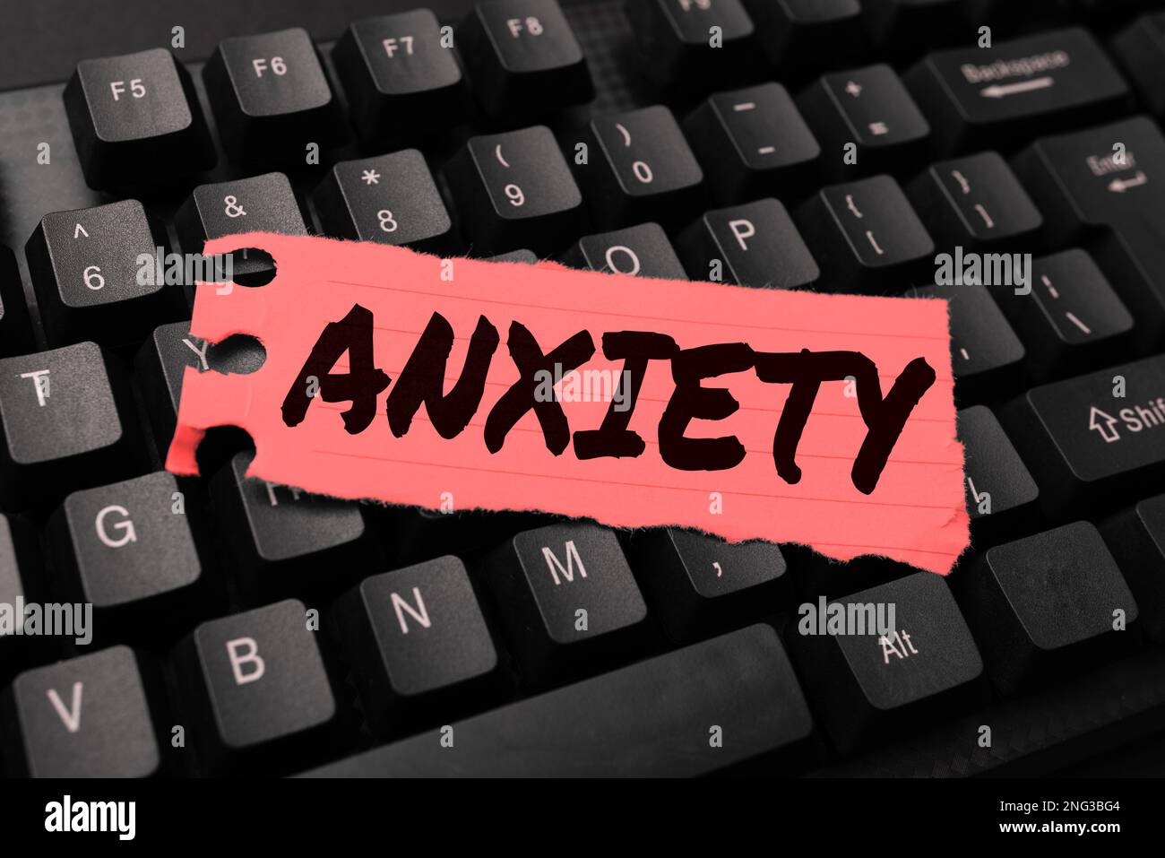 Text caption presenting Anxiety. Conceptual photo Excessive uneasiness ...