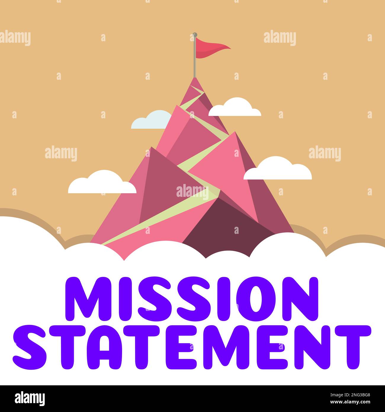 Sign displaying Mission Statement. Conceptual photo Formal summary of ...