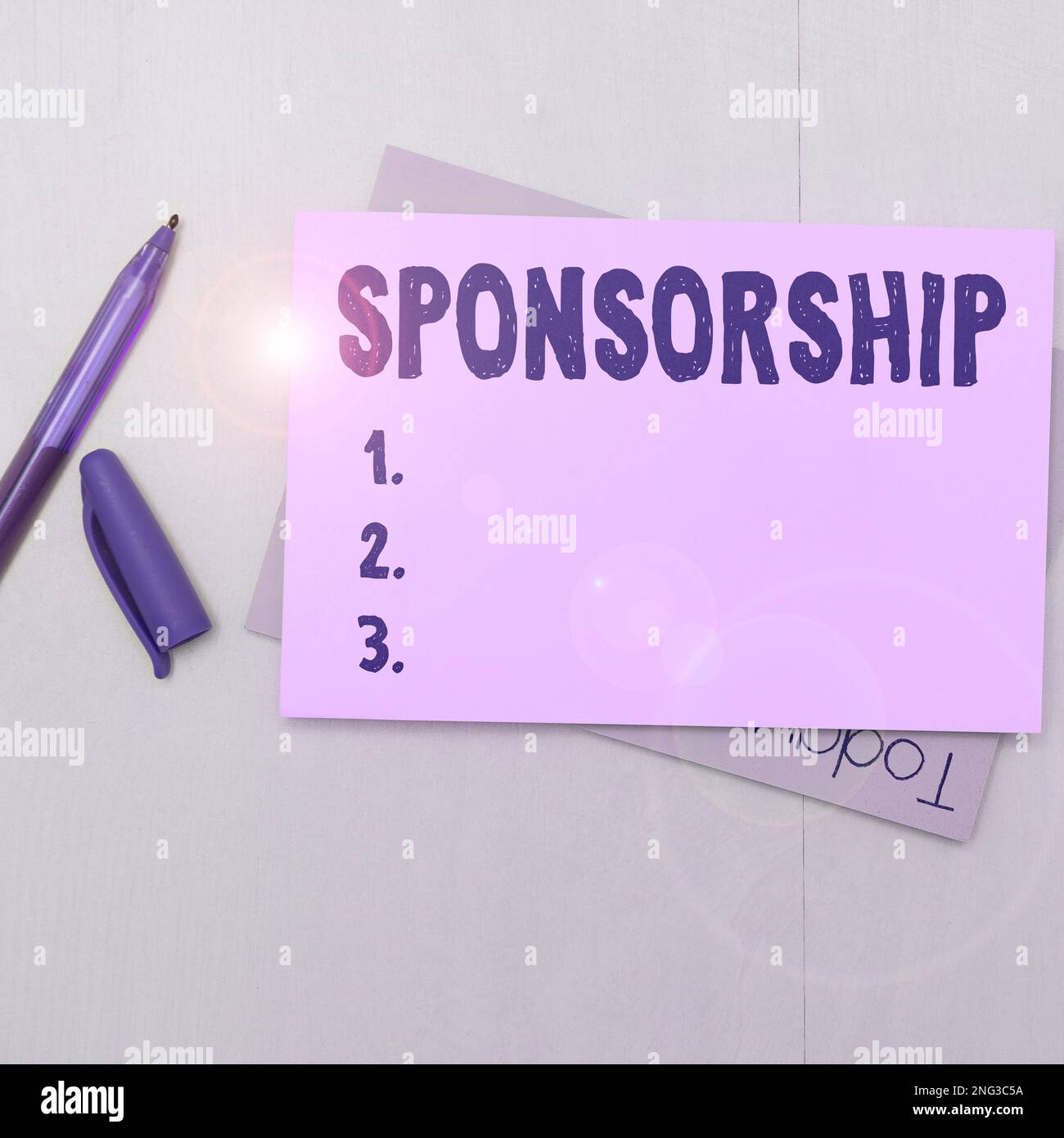 Writing displaying text Sponsorship. Word Written on Position of being ...