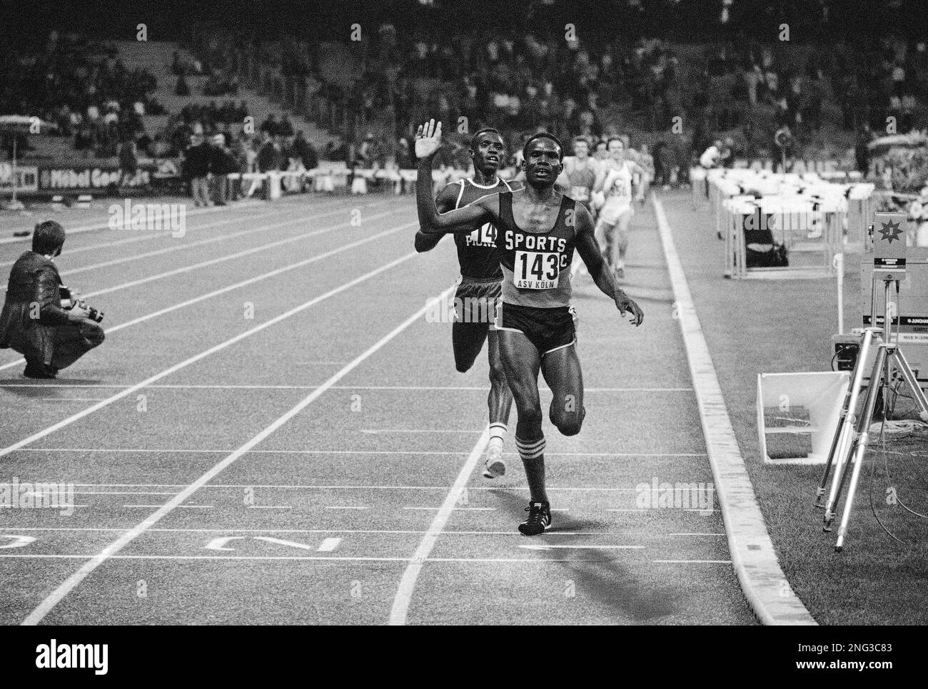 At the international track and field meeting in Cologne June 23, 1978 ...