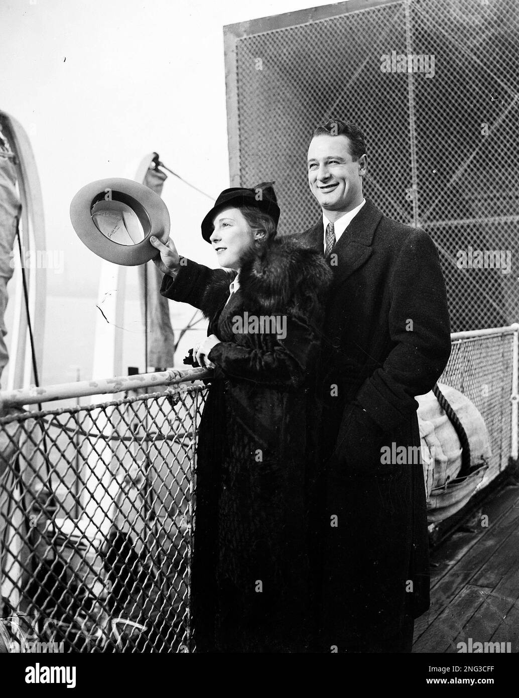 Lou Gehrig first baseman for the New York Yankees, and his wife Eleanor ...