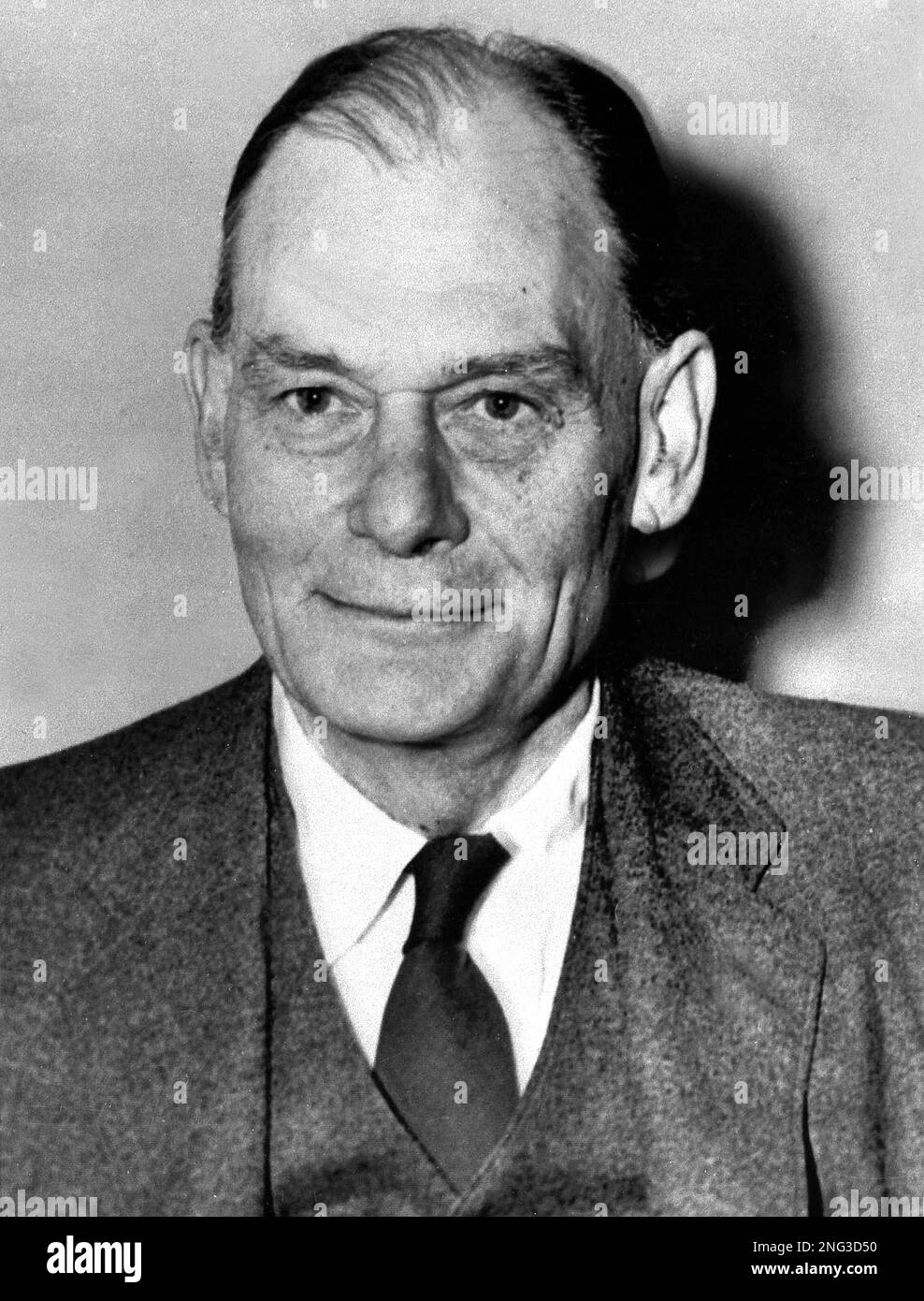 American medical scientist John Franklin Enders is seen at the ...