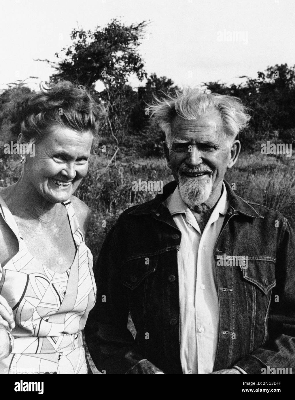 George and Joy Adamson, foster parents of Elsa the lioness of "Born ...