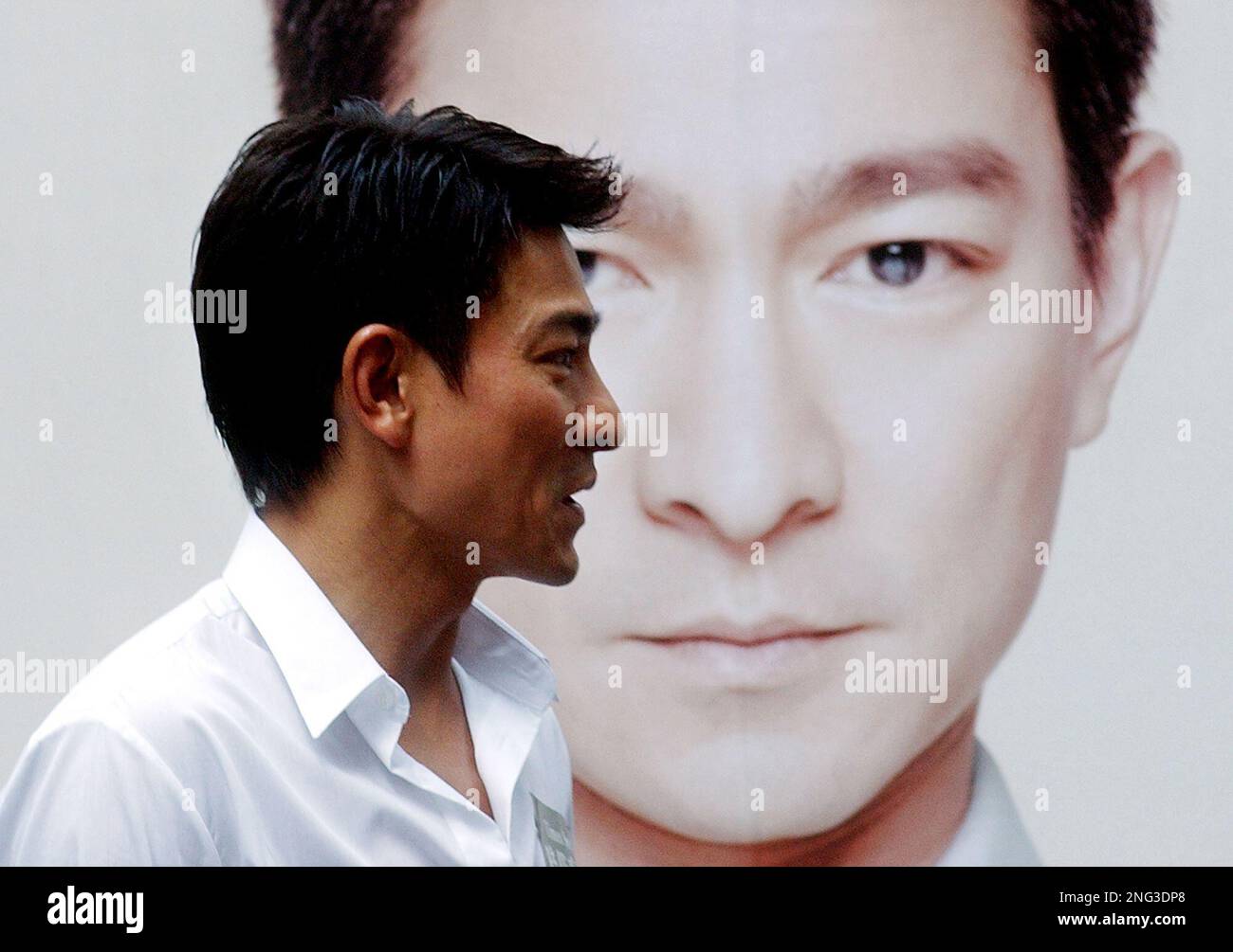Hong Kong actor and singer Andy Lau poses for photographers at a new ...
