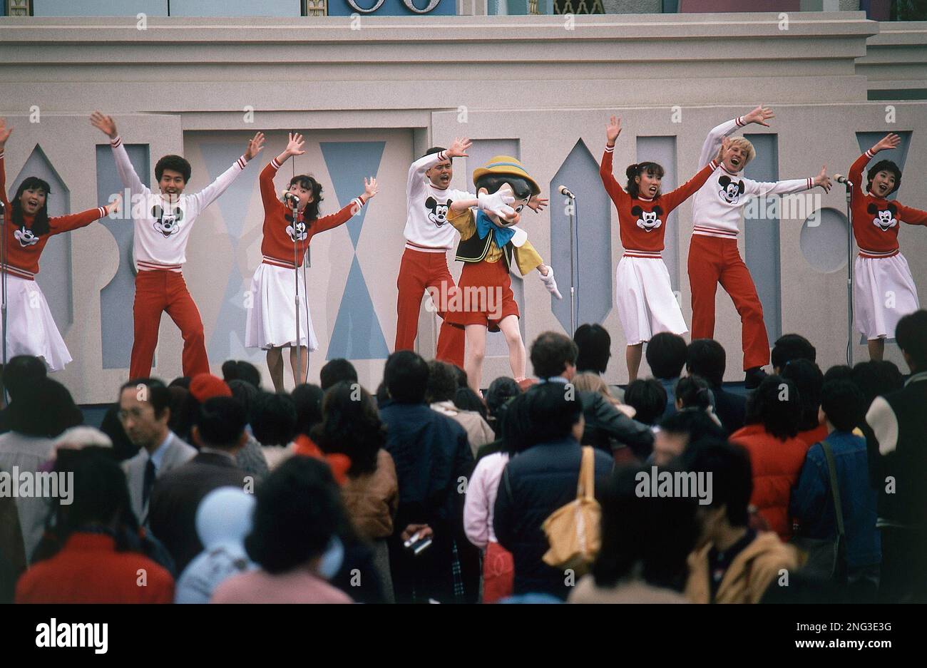 A performance at Disneyland in Tokyo, Japan, March 1983. (AP Photo ...
