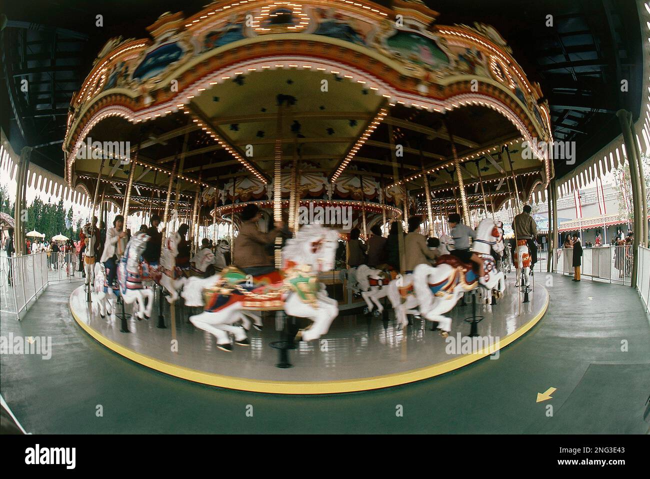 Merry-go-round at Disneyland in Tokyo, Japan, March 1983. (AP Photo ...