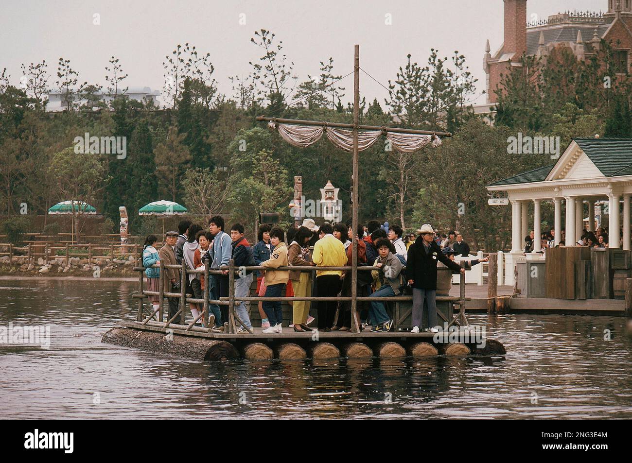 A ride on the water at Disneyland in Tokyo, Japan, March 1983. (AP ...