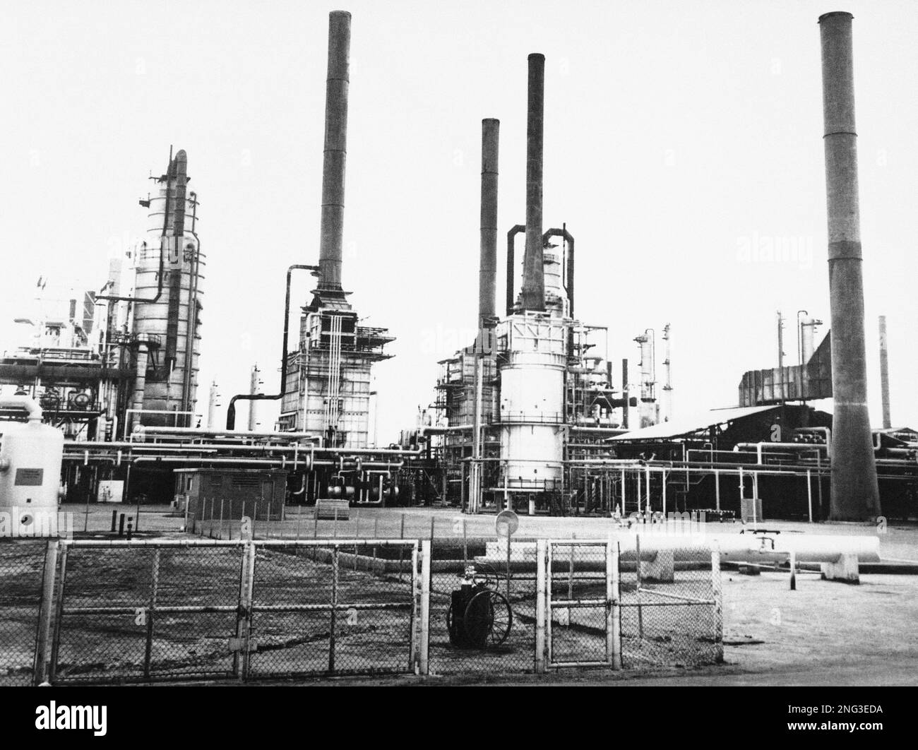 The refinery of Amuay, shown in June 1977, is one of the largest in the ...
