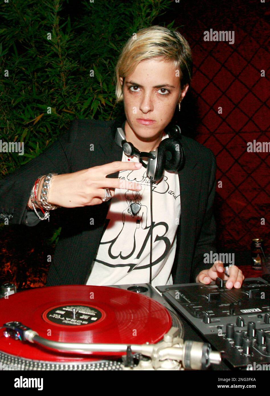 DJ Samantha Ronson poses at the "Rush Hour 3" premiere after party in ...