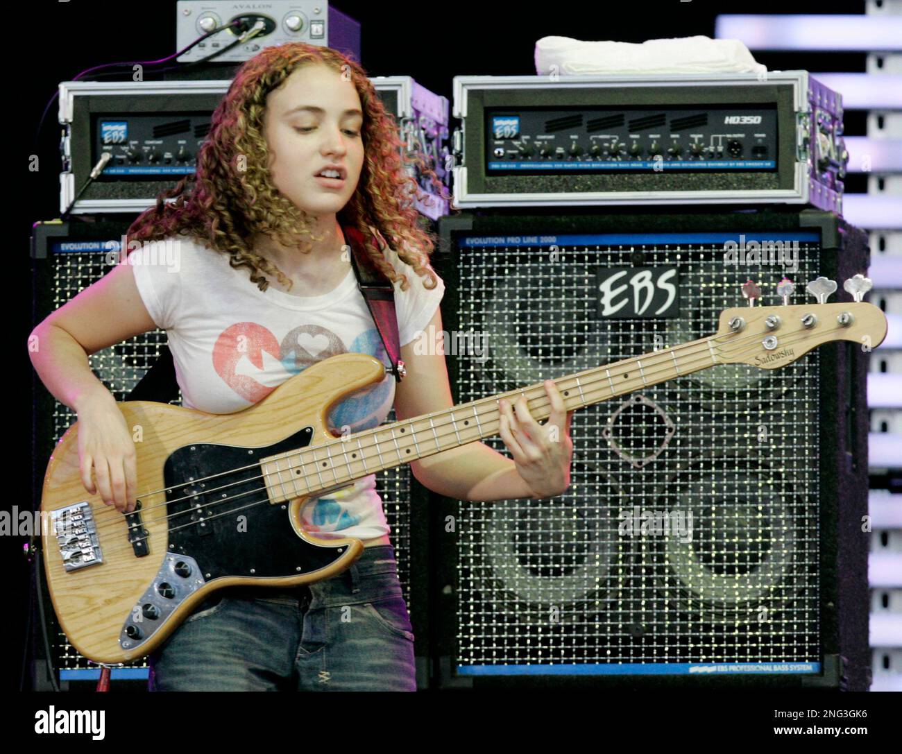 Tal Wilkenfeld, a 20 year-old bassist from Australia, performs with ...