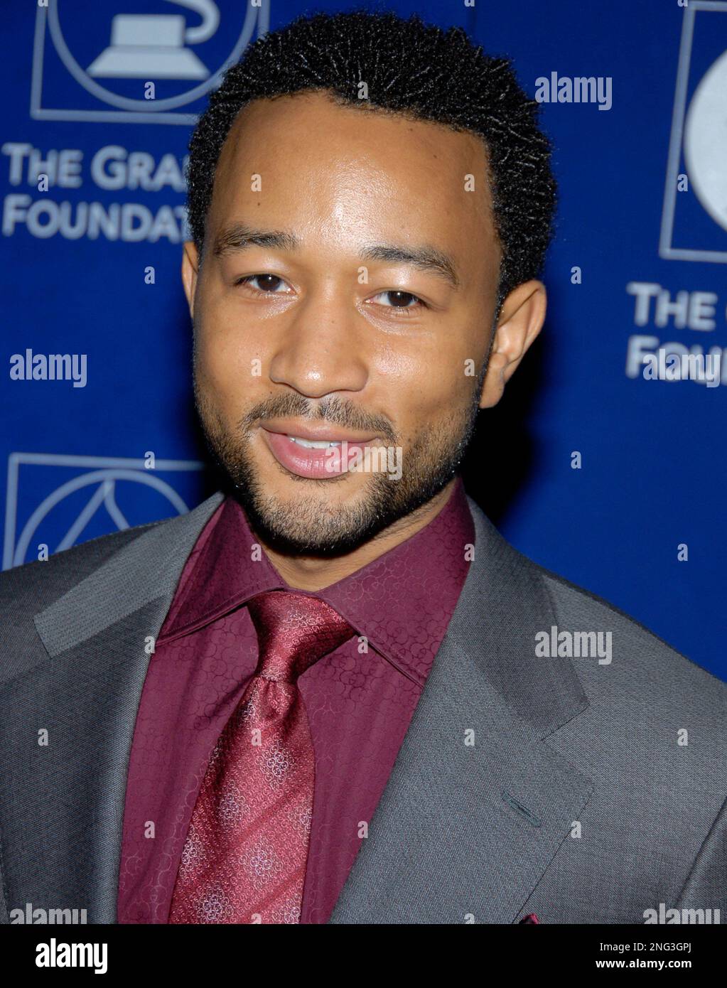Singer John Legend poses on the press line at "A Starry Night" gala ...