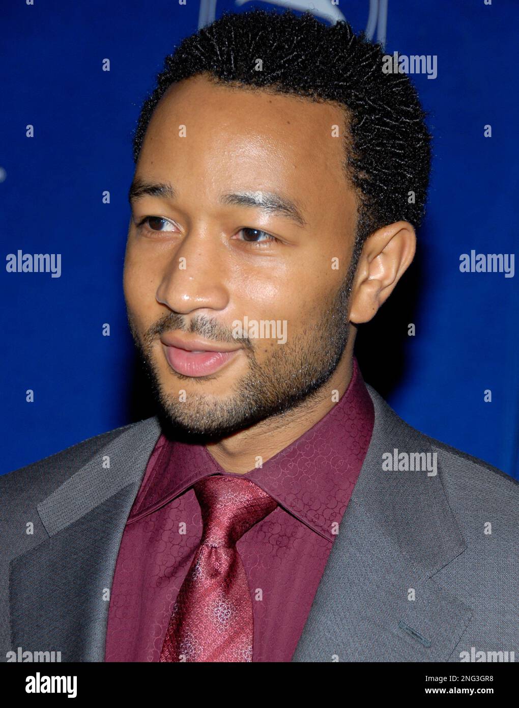 Singer John Legend poses on the press line at "A Starry Night" gala ...