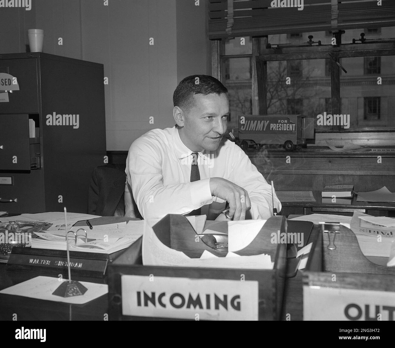 Walter Sheridan, 38, who heads a five-man task force in the Justice ...