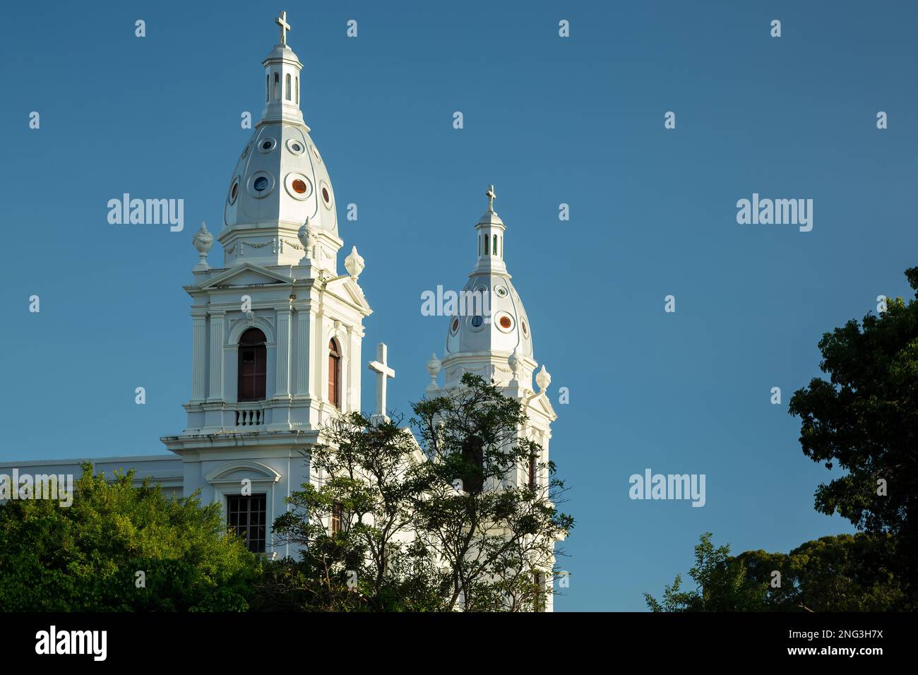 Bell towers, Ponce Cathedral (Our Lady of Guadalupe), Ponce, Puerto ...