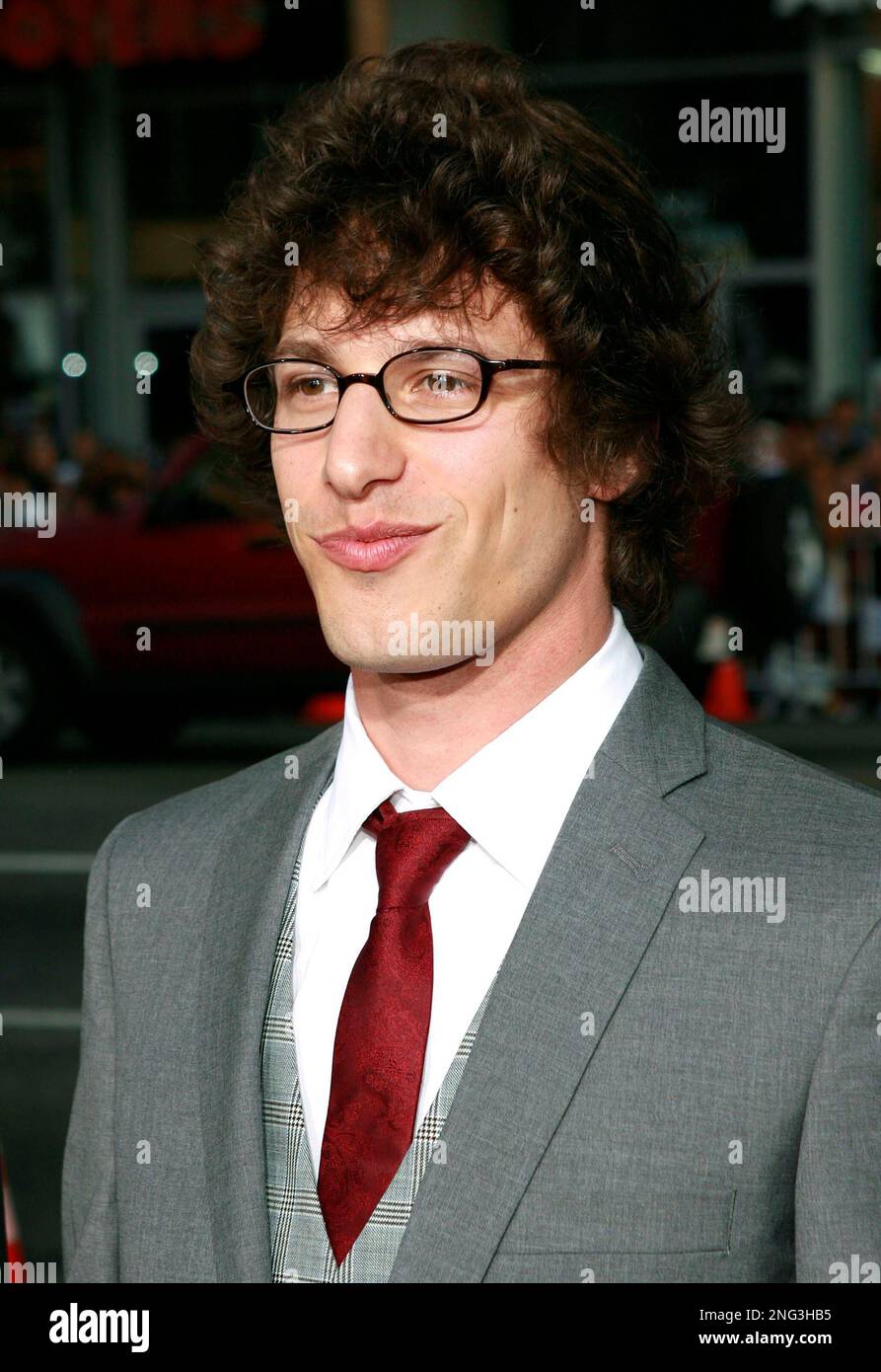 Andy Samberg arrives at the premiere of "Hot Rod" in Los Angeles on ...