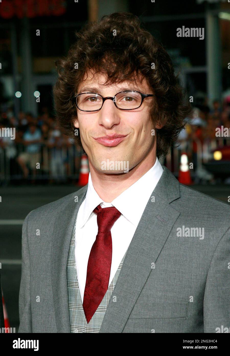 Andy Samberg arrives at the premiere of "Hot Rod" in Los Angeles on ...