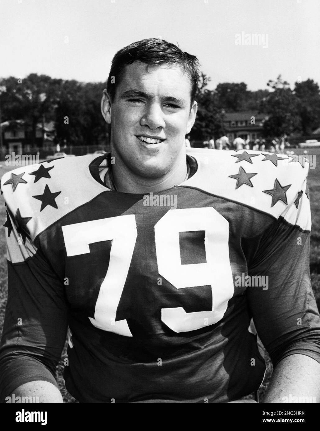 Tom Keating of the Buffalo Bills poses for a photo on Aug. 11, 1964 ...