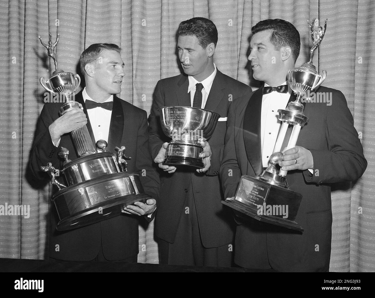The top awards of the Washington Touchdown Club, presented Jan. 7, 1955 ...
