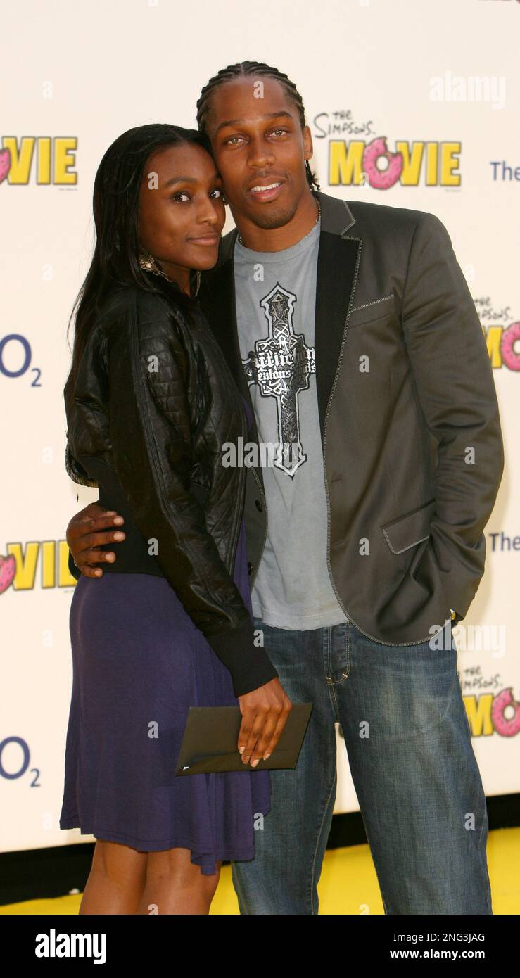 British singer Lemar, right, and unidentified companion attends the UK ...