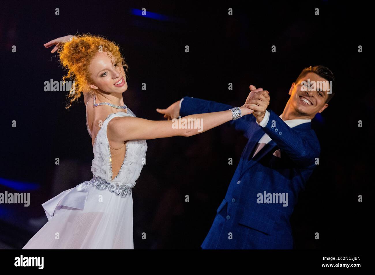 Cologne, Germany. 17th Feb, 2023. Anna Ermakova, model, and Alexandru ...
